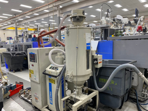 Matsui DMZ-80 Material Dryer, Jet Loader & Hopper