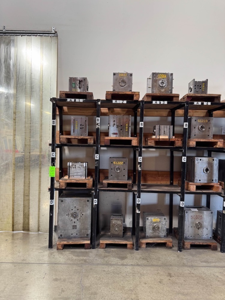 Lot of 8 Sections of Heavy Duty Mold Racking